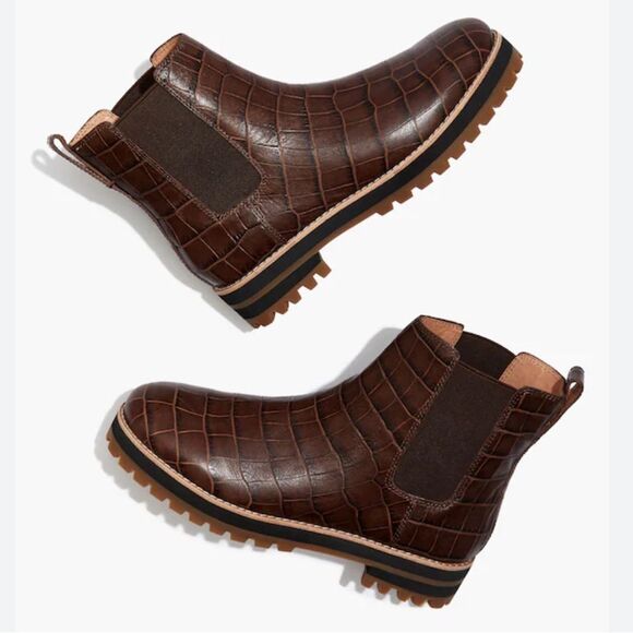 Madewell | Shoes | Madewellthe Ivy Chelsea Boot In Croc Embossed ...